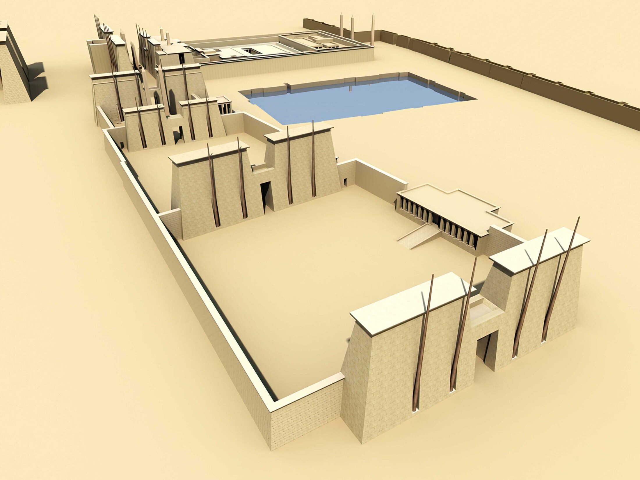 Temple Of Karnak Reconstruction